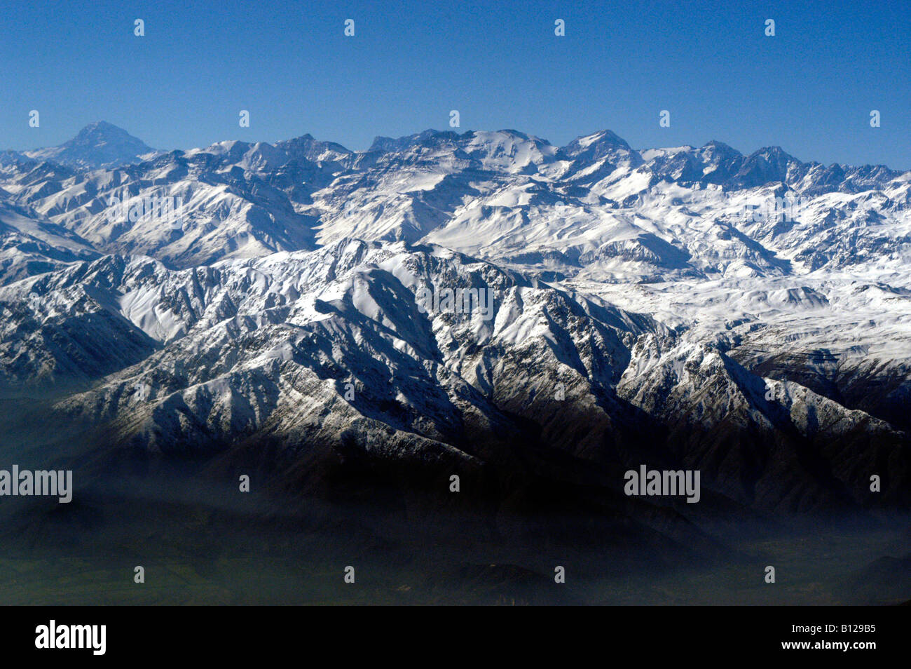 Aerial view of the Andes mountain range Chile 07 29 04 Stock Photo - Alamy