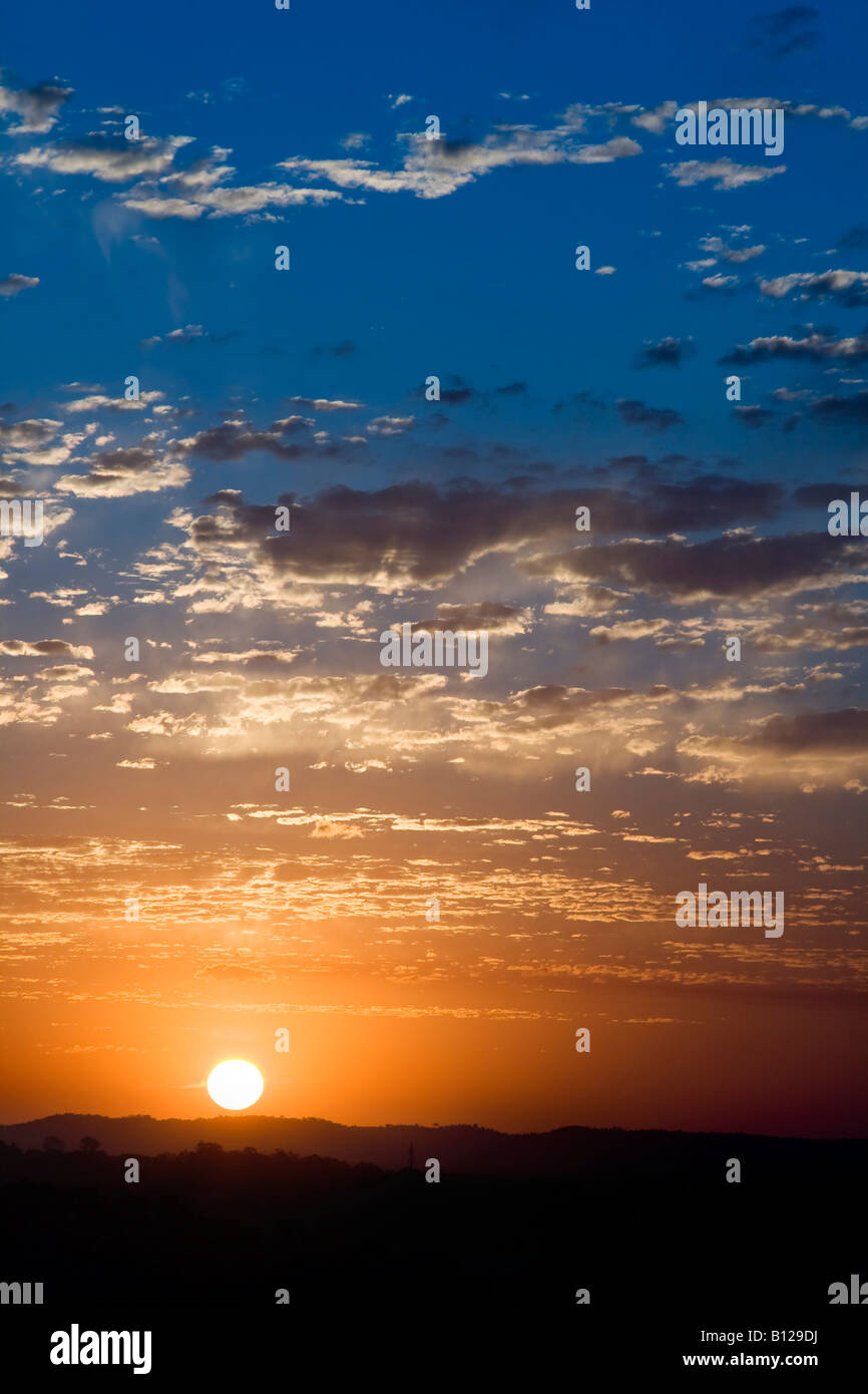 wonderful sky sundown cloudscape Stock Photo - Alamy