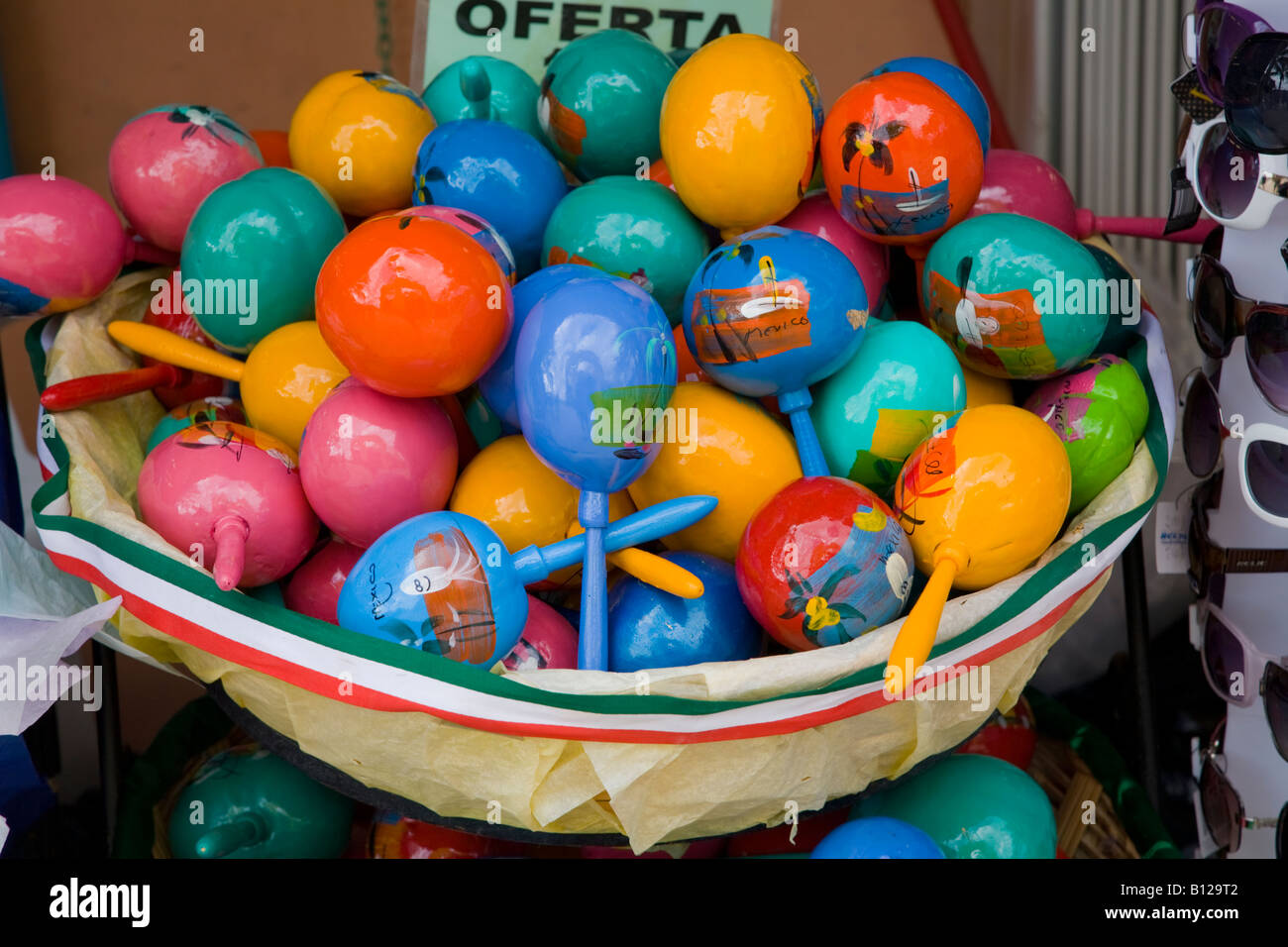 Colorful Mexican Maracas at the International Pier shopping area of San ...