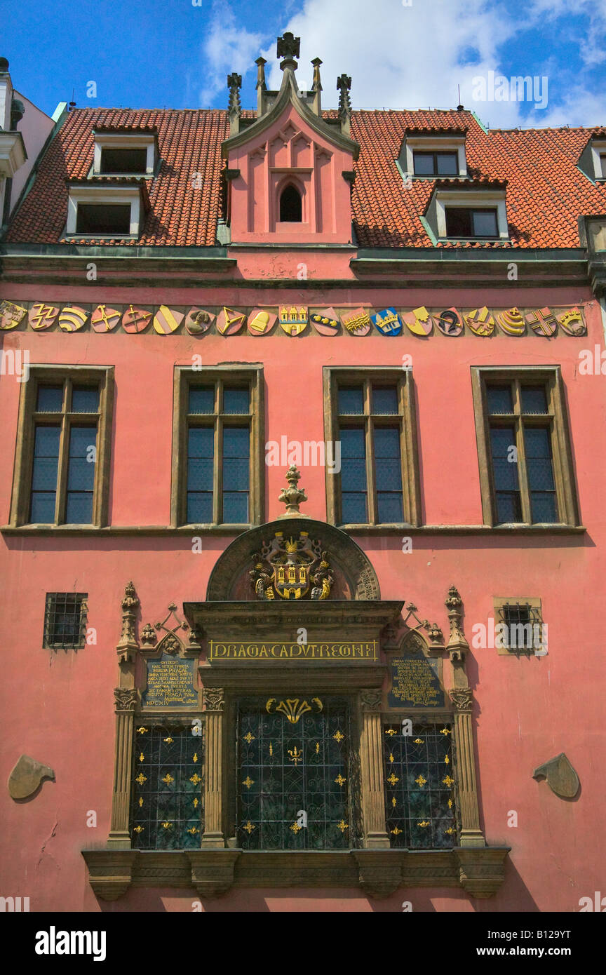 Historical buildings in old town square Prague Czech Republic Stock ...