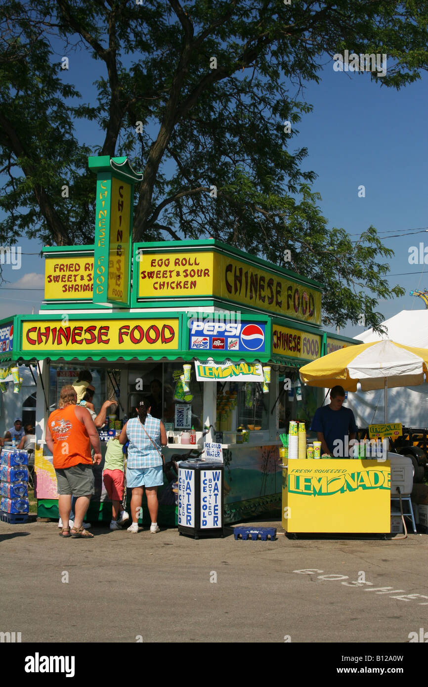 Chinese Food Stand Carnival food Canfield Fair Canfield Ohio Stock ...