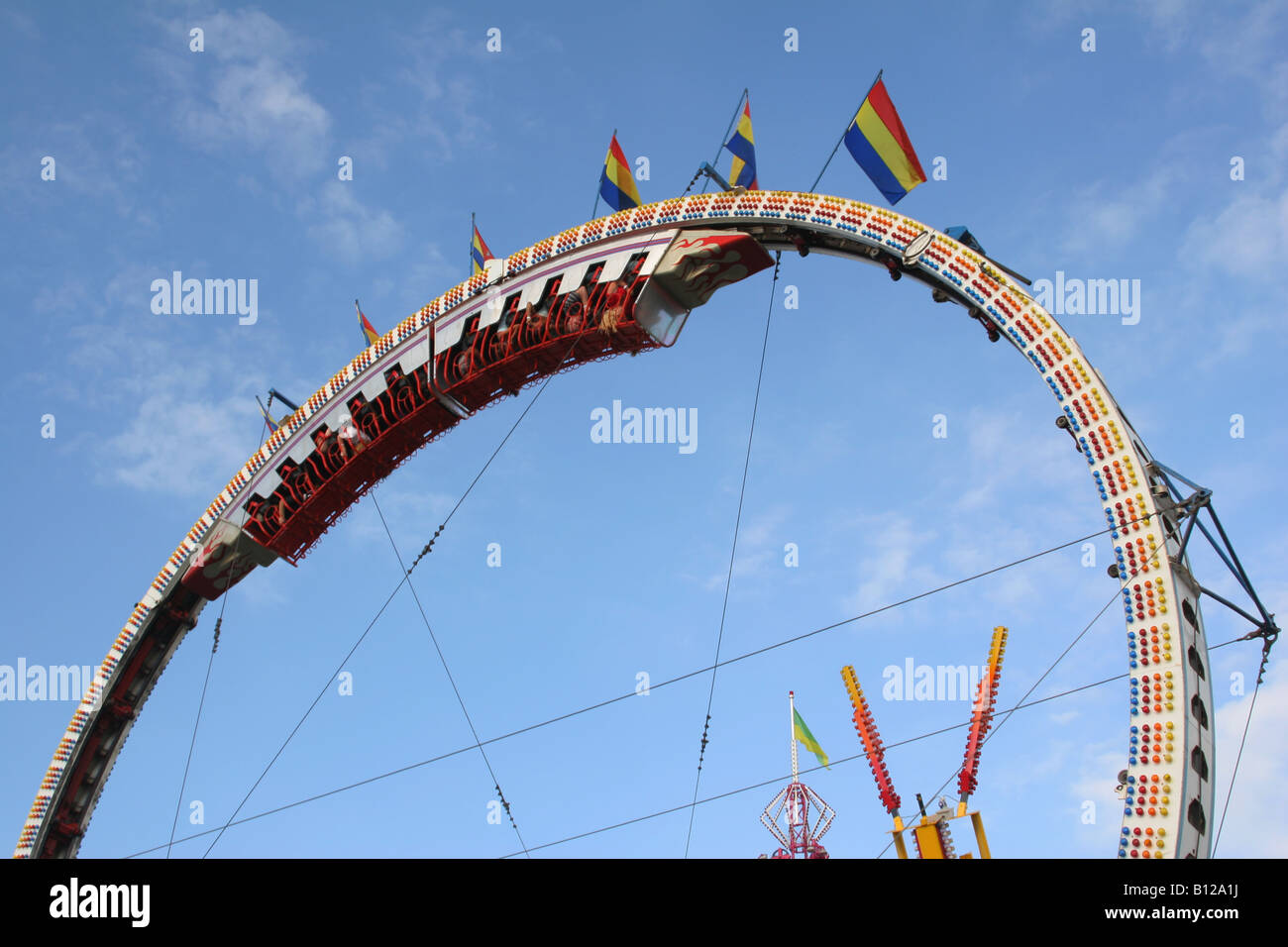Ring Of Fire Carnival Ride Canfield Fair Canfield Ohio Stock Photo - Alamy