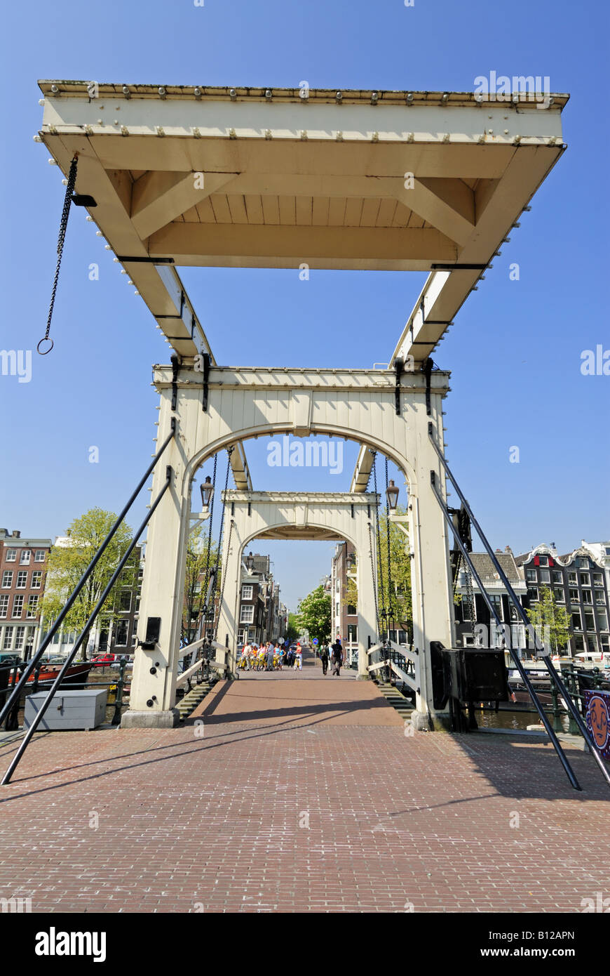 Skinny Bridge Amsterdam Holland The Netherlands Europe Stock Photo - Alamy