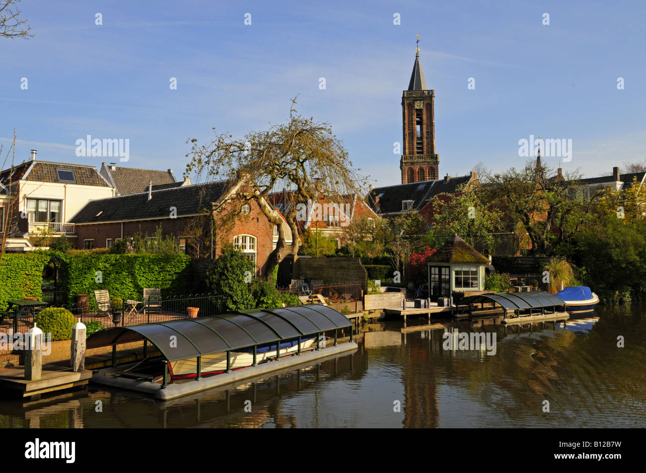 Sailing along Dutch canals Holland Europe Stock Photo - Alamy