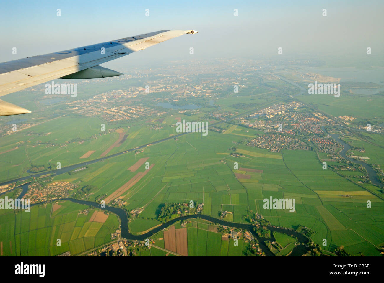 Aerial view of Dutch canals Holland Europe Stock Photo - Alamy