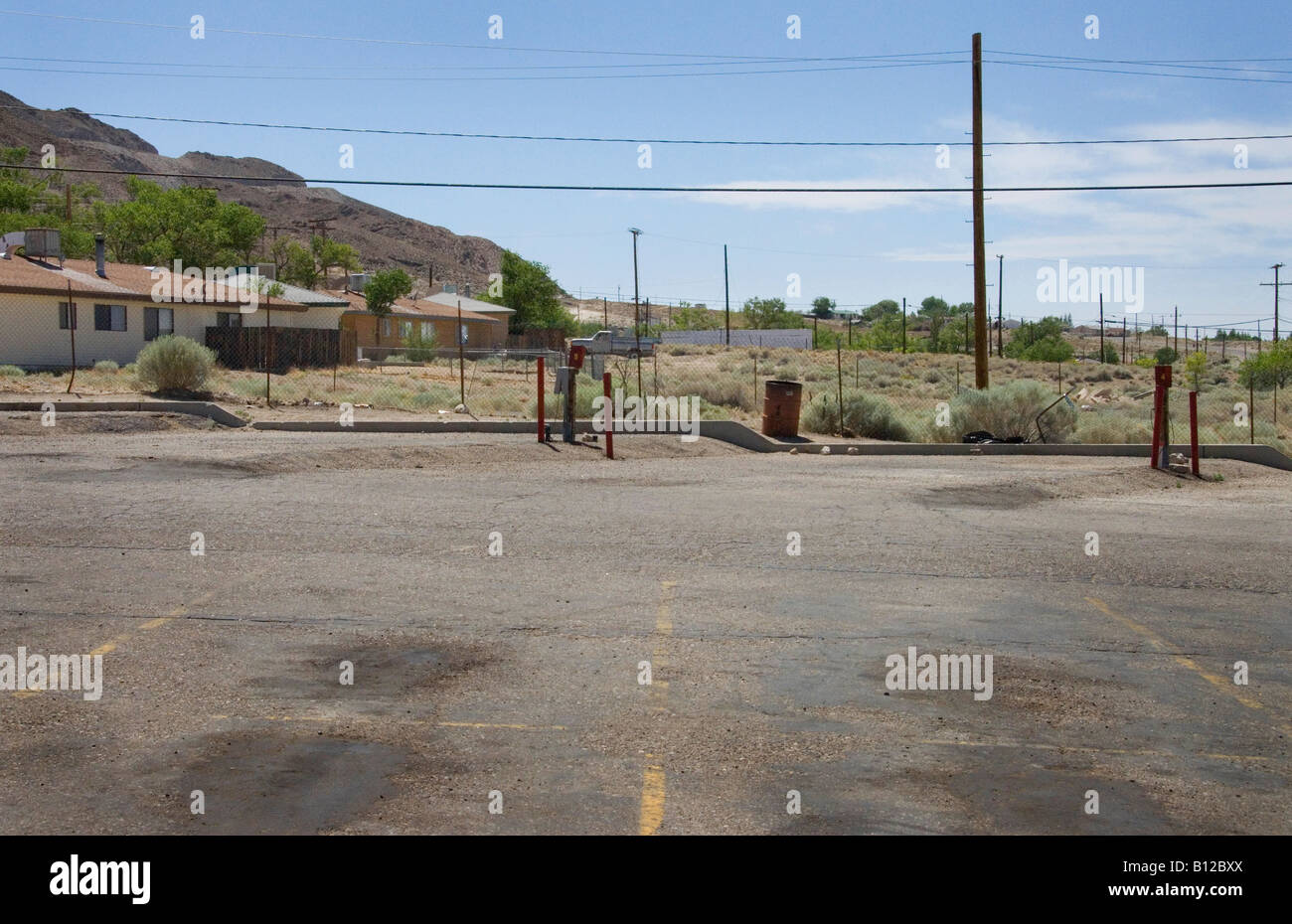 Empty car park, America Stock Photo - Alamy
