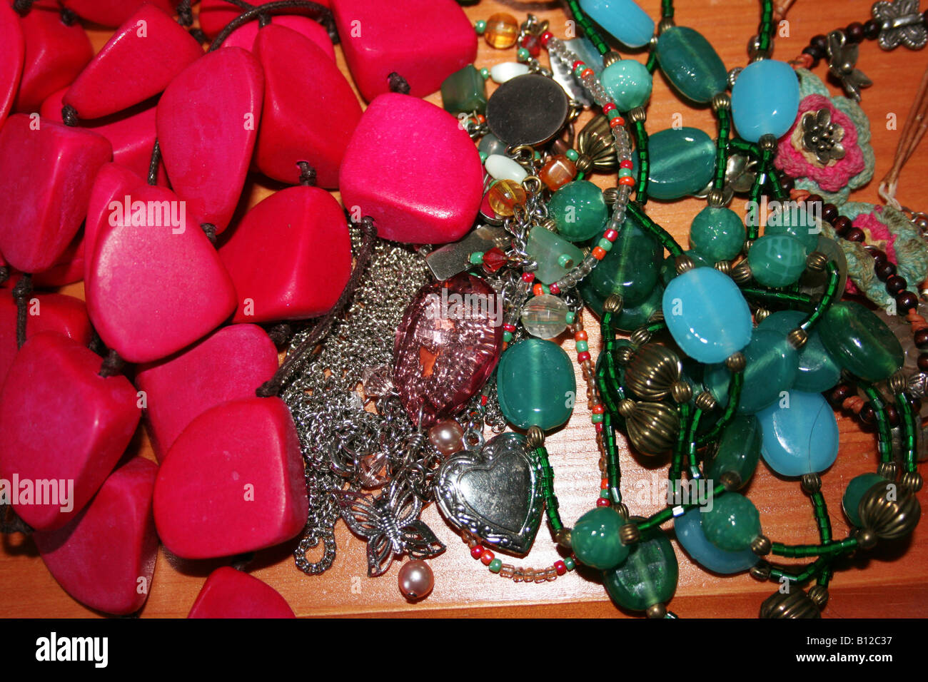 A random collection of jewellery Stock Photo - Alamy