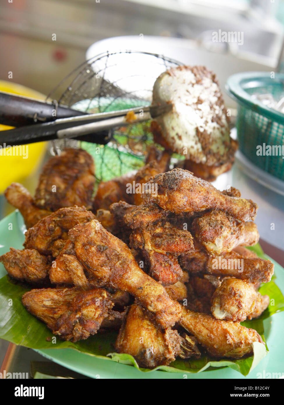 fried chicken, malay style Stock Photo - Alamy
