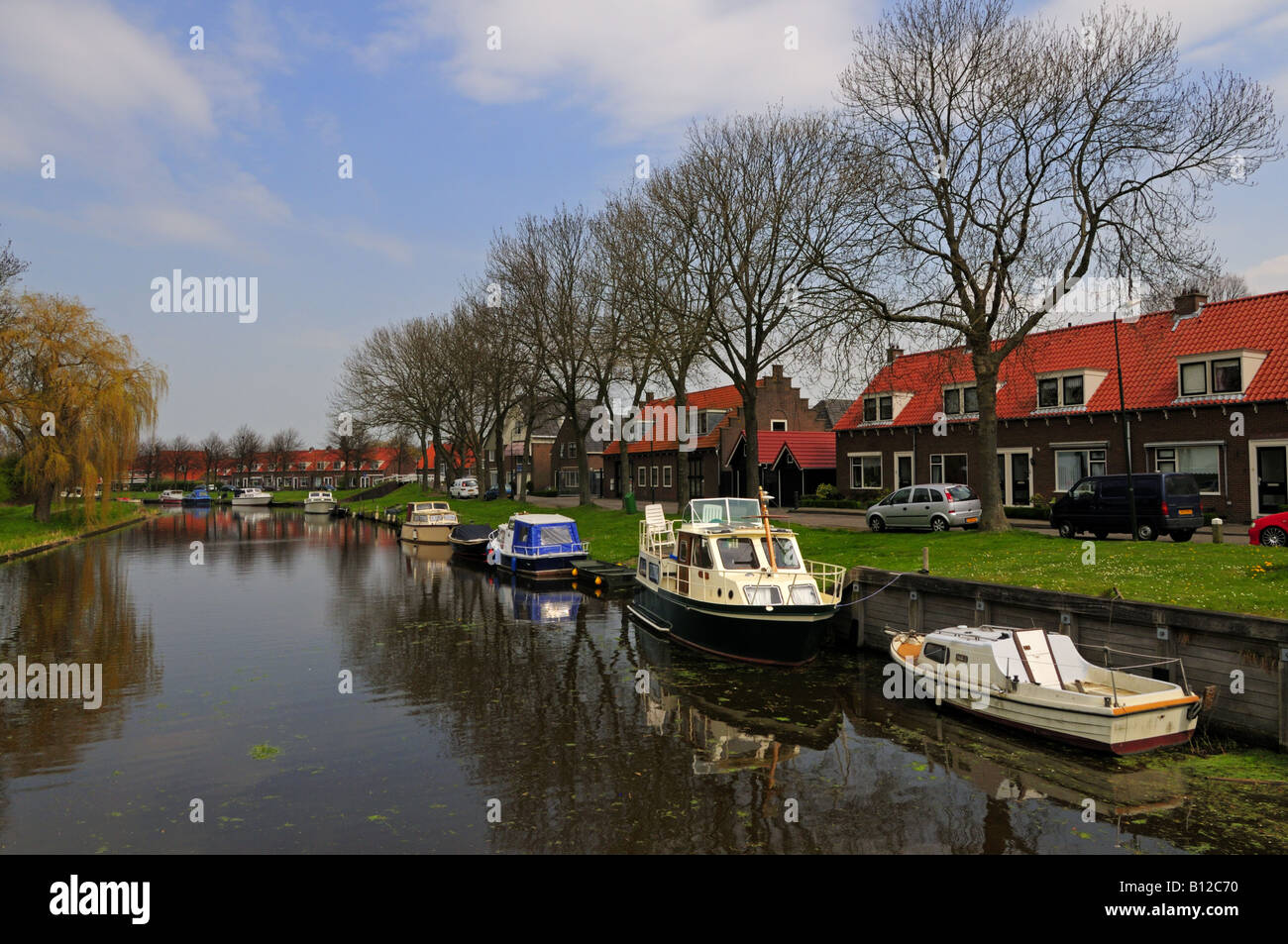 Scenery of Dutch canals Holland Europe Stock Photo - Alamy