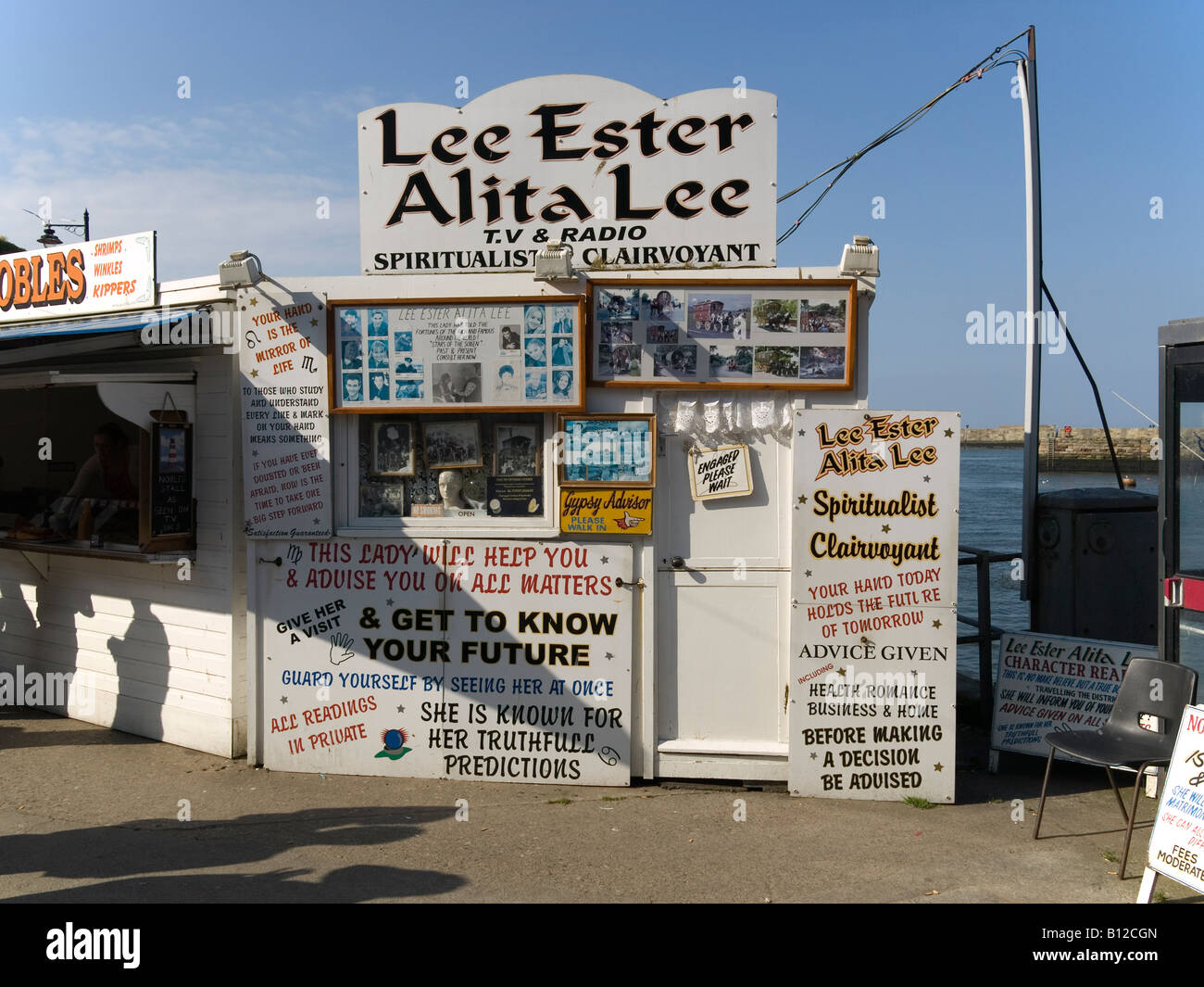 Fortune Teller hut at Whitby UK Stock Photo - Alamy