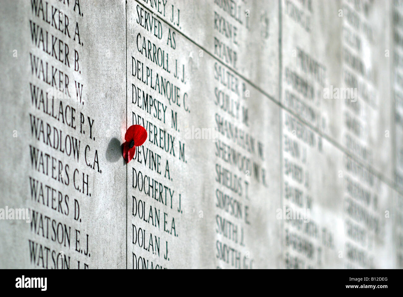 Names of missing World War One soldiers inscribed on Menin Gate in ...