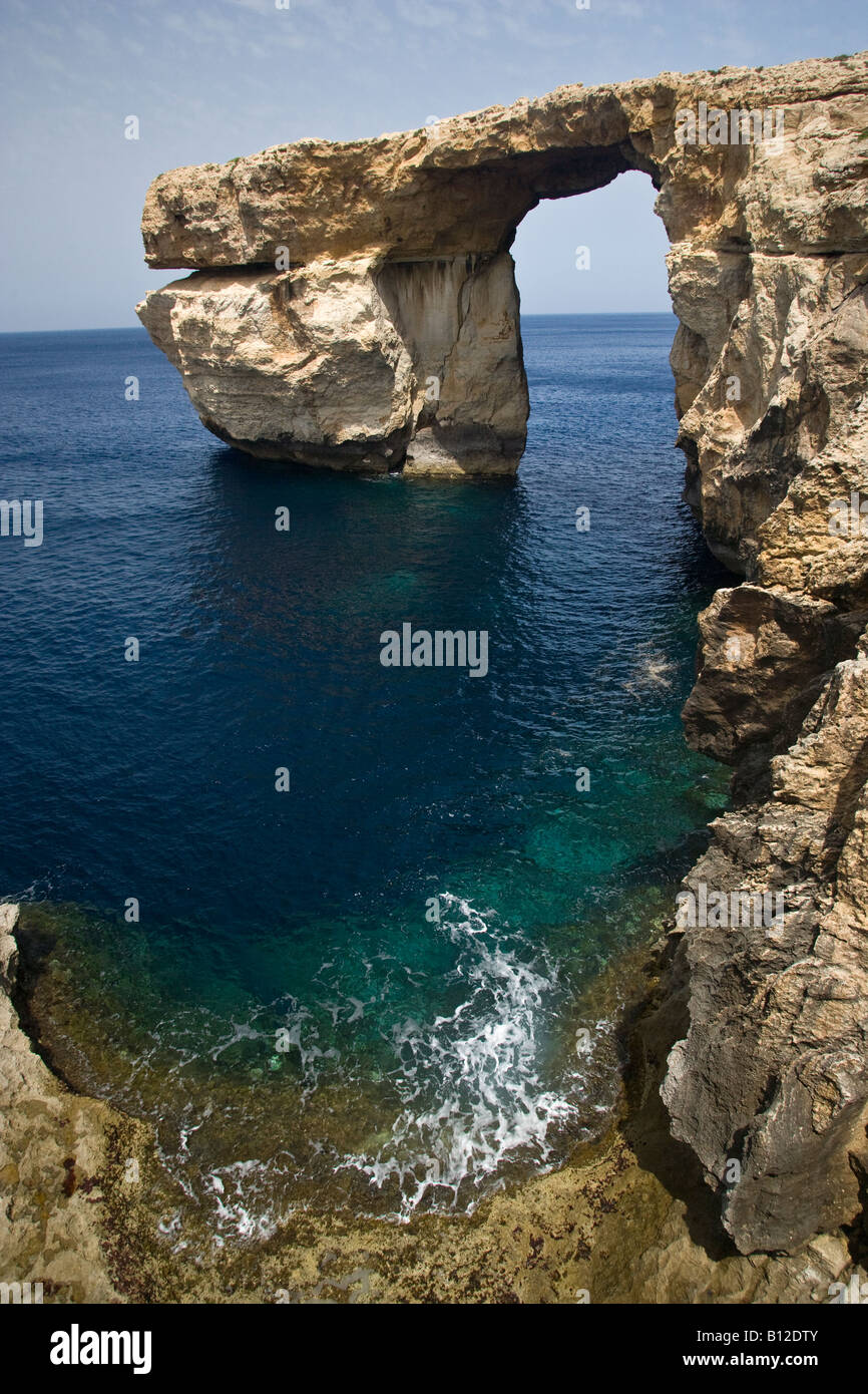 Azure Window Dwejra Point Gozo Malta Stock Photo - Alamy