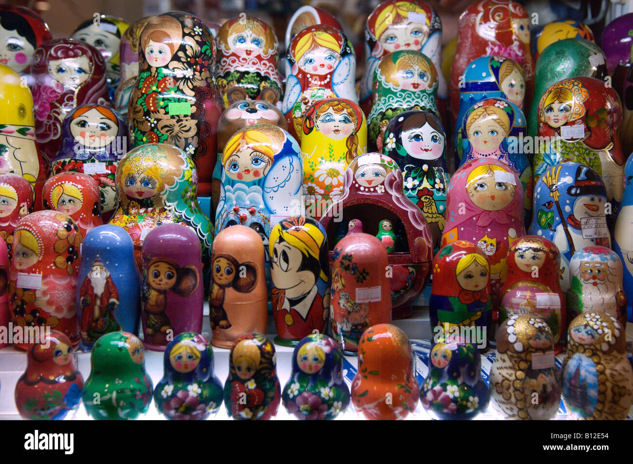 Matryoshka Dolls Moscow Russian Federation Stock Photo - Alamy
