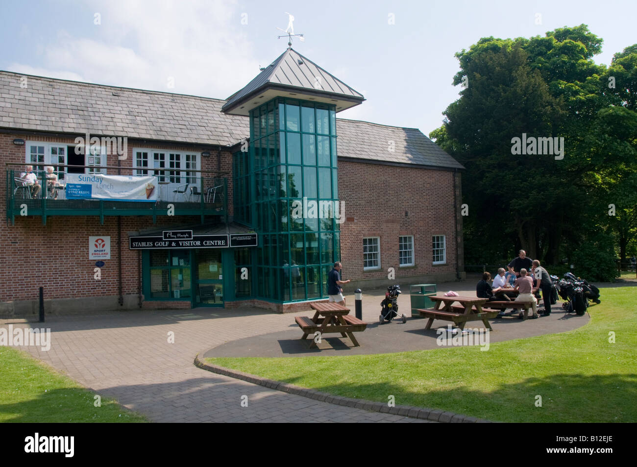 Haigh Hall country park and golf club Wigan Lancashire summer afternoon ...
