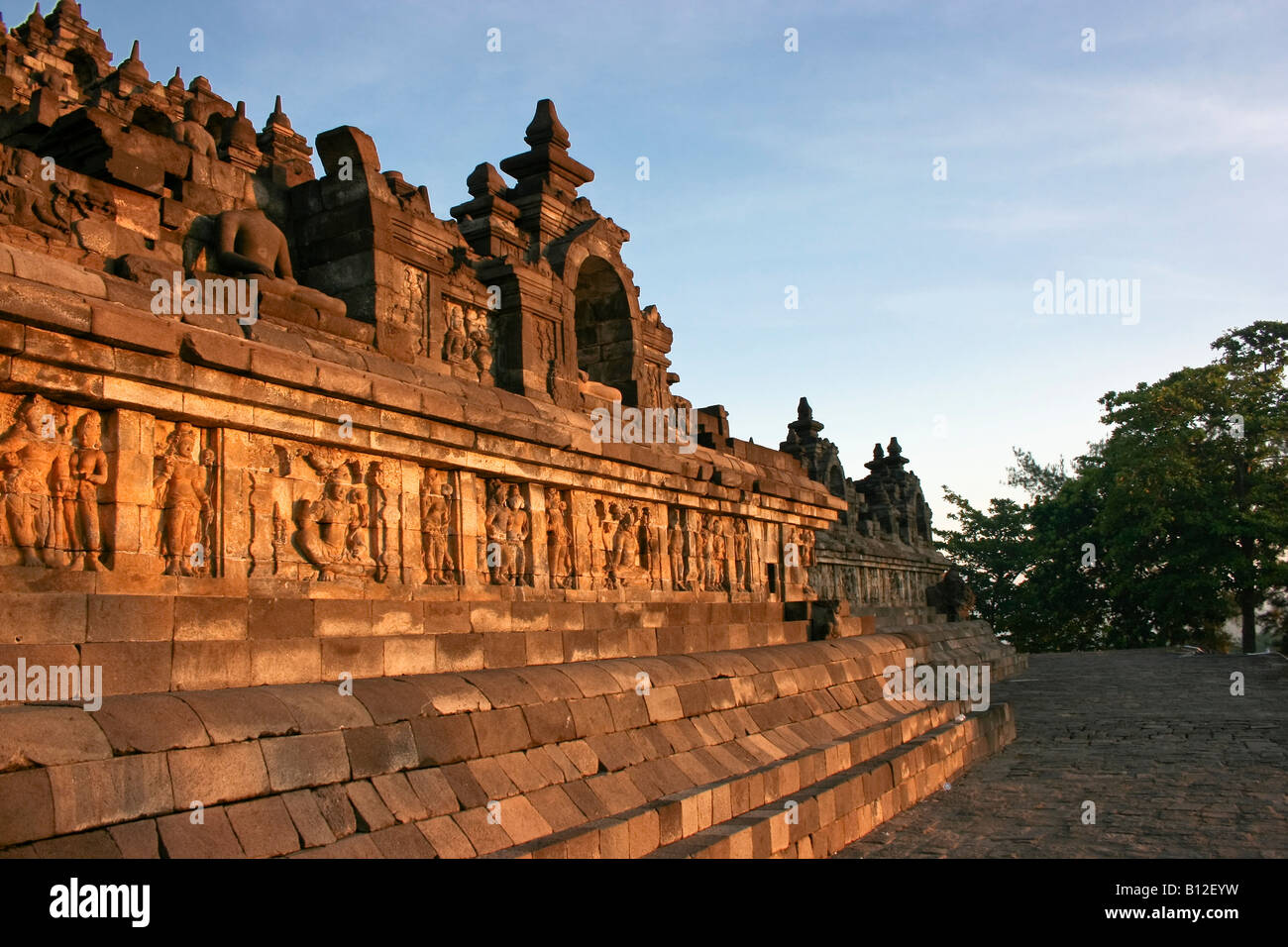 this image was shot at the bottom of the buddhist temple of Borobodur ...