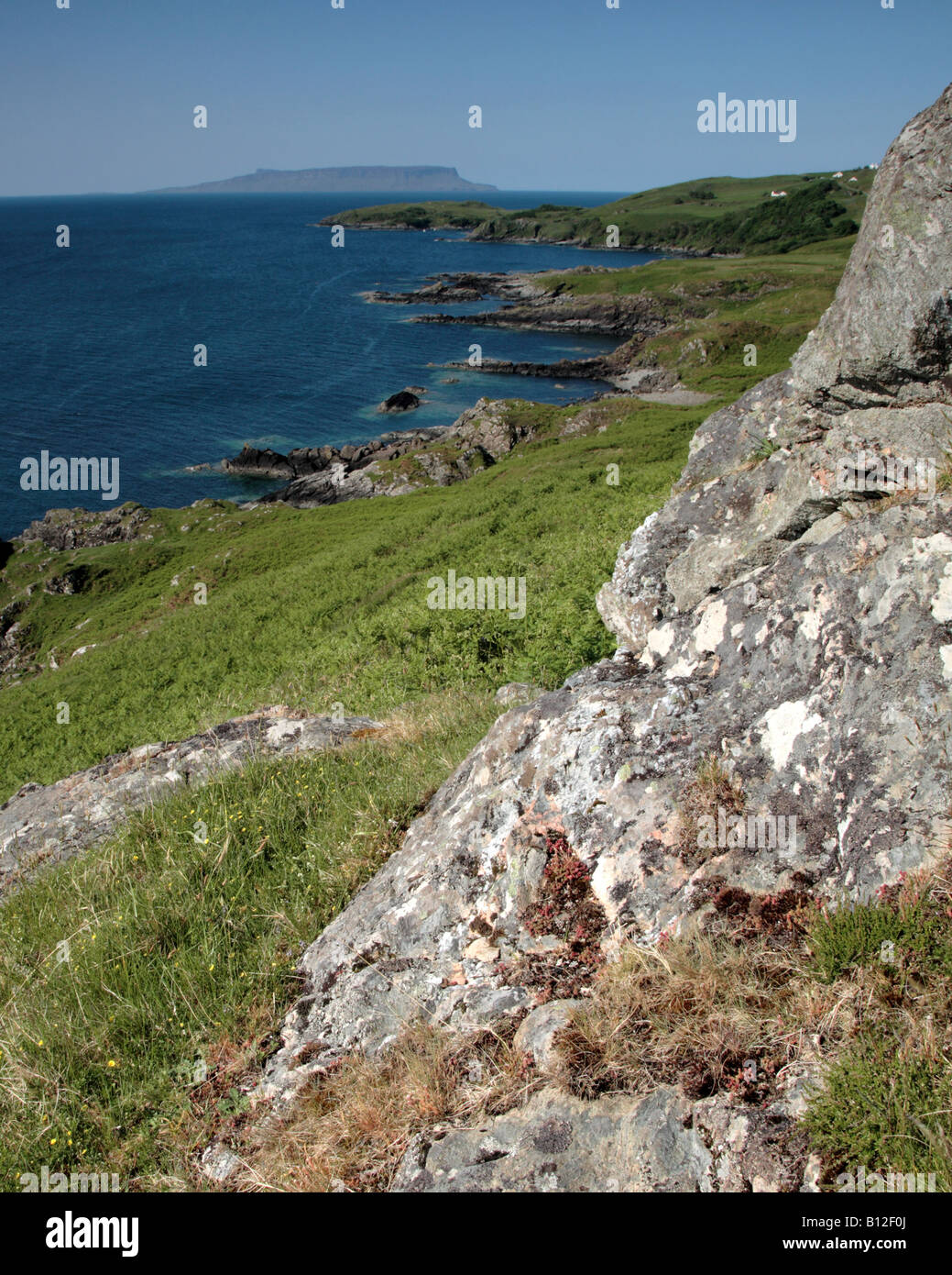 Isle of Eigg from Aird of Sleat, Isle of Skye Scotland Stock Photo - Alamy