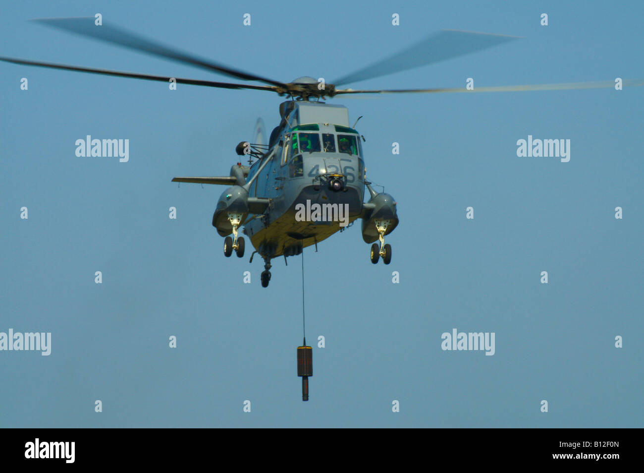 A CH-124 Sea King ship-borne helicopter flypast at the Nova Scotia ...