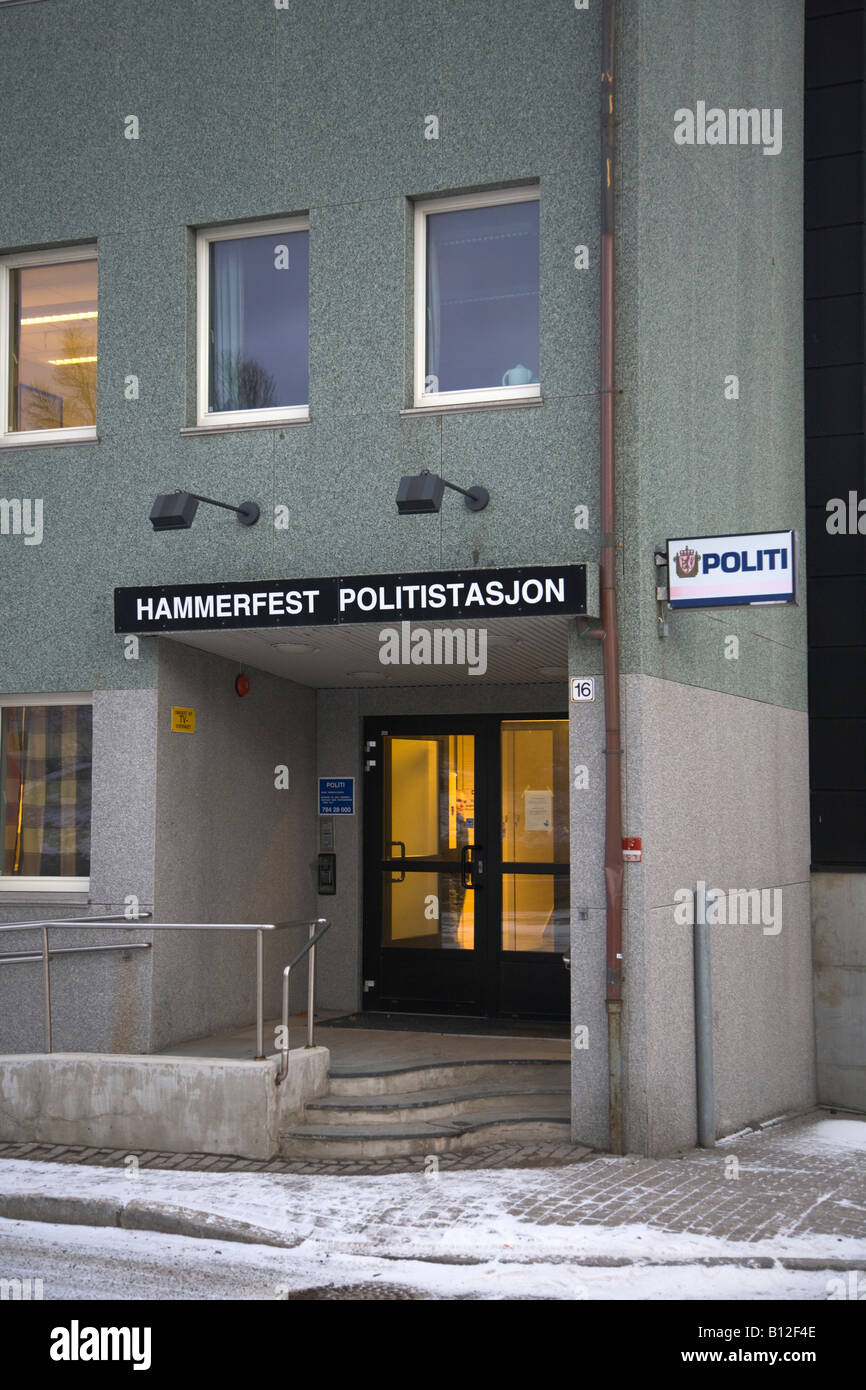 Hammerfest Norway Police Station Stock Photo - Alamy
