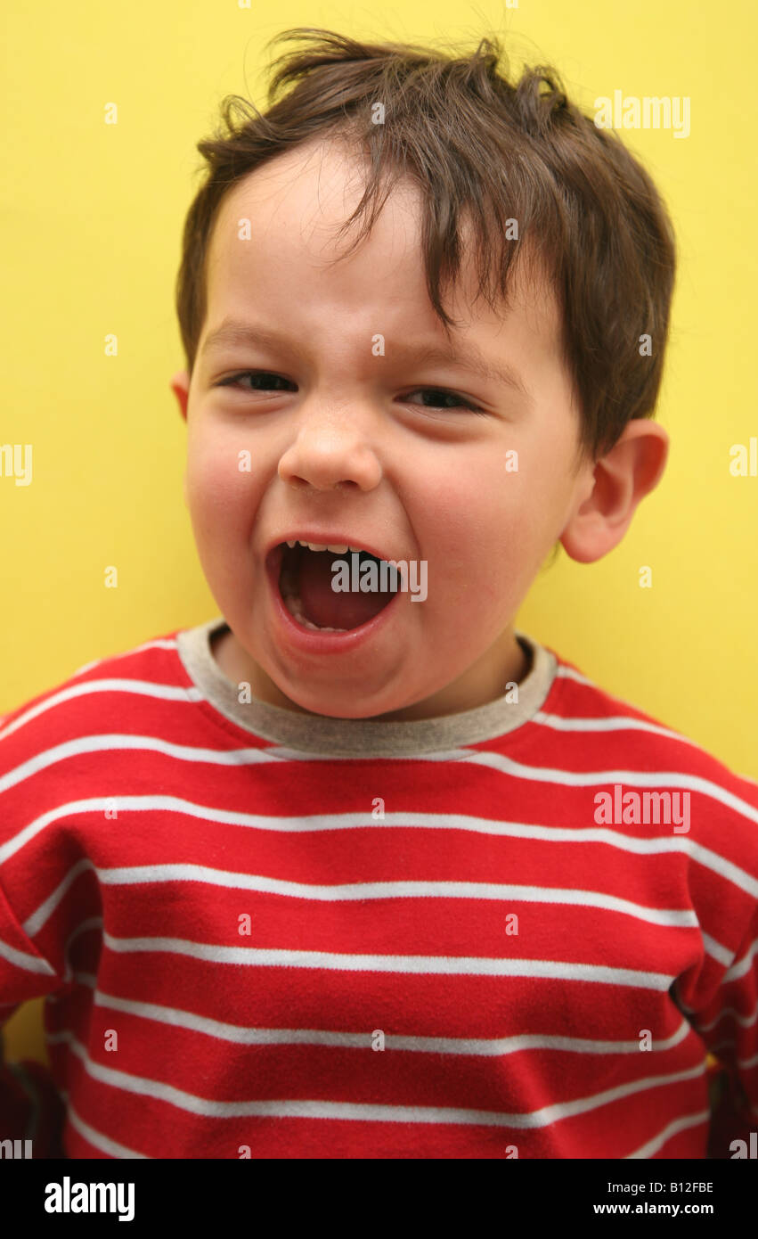 Male child having a temper tantrum Stock Photo - Alamy