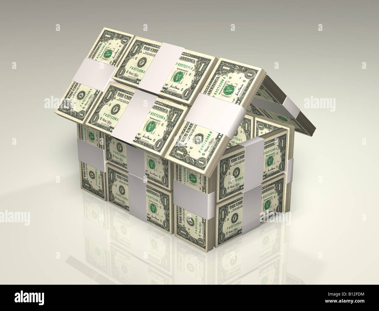 House made of money Stock Photo - Alamy