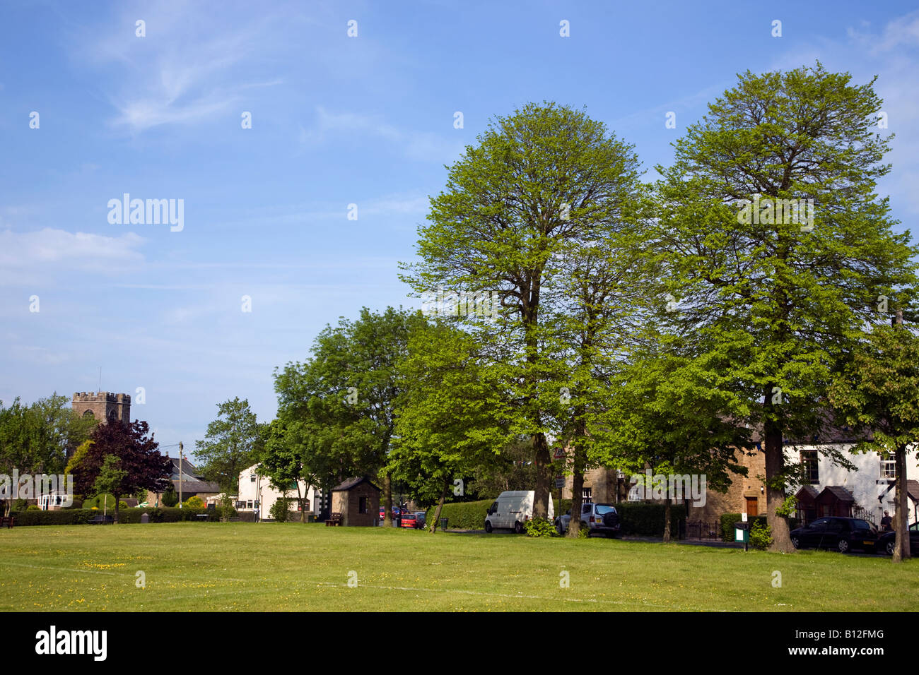 Village green at Goosnargh in Lancashire Stock Photo - Alamy