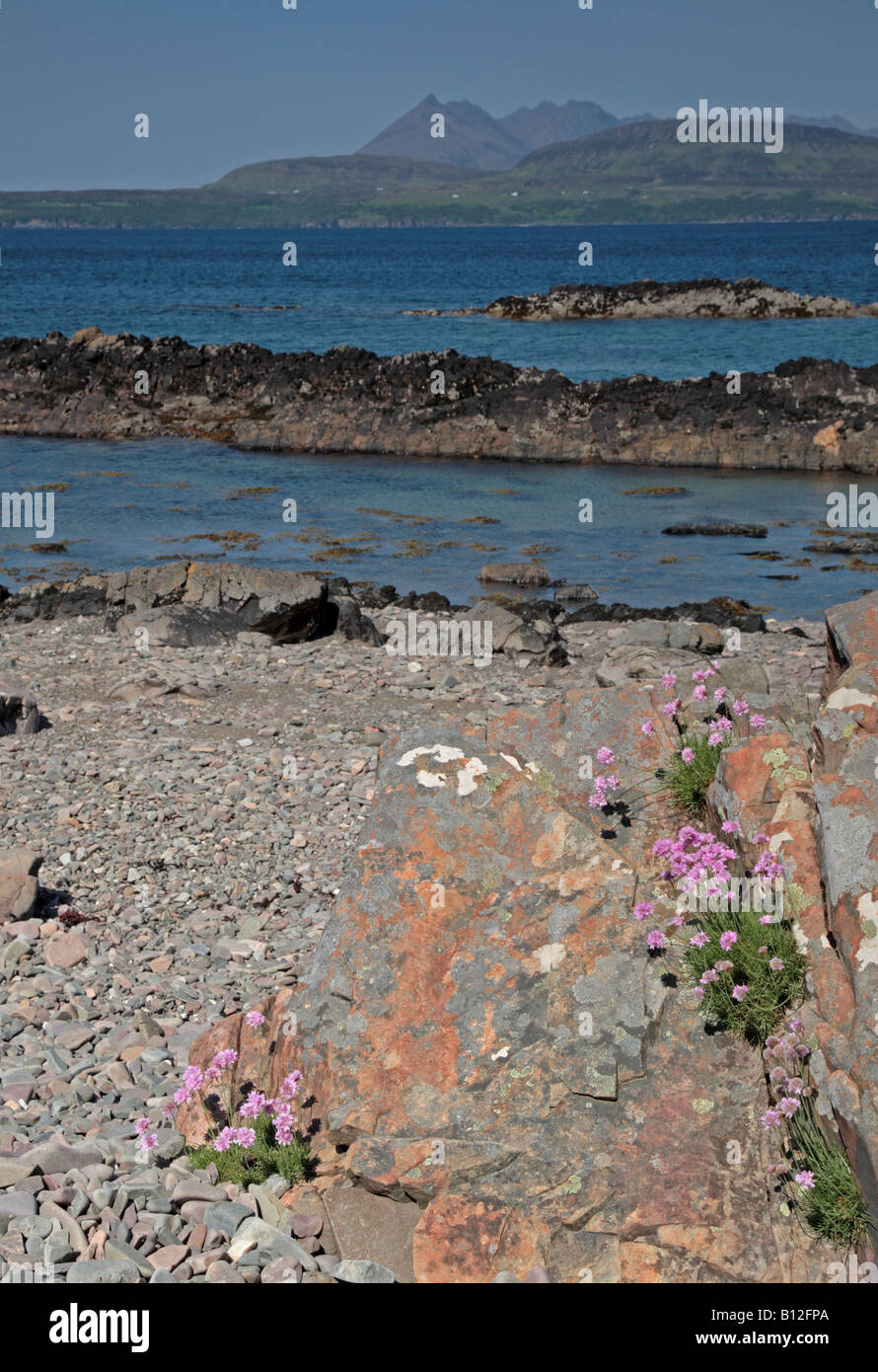 Cuillin Hills from Tokavaig Isle of Skye Scotland Stock Photo - Alamy