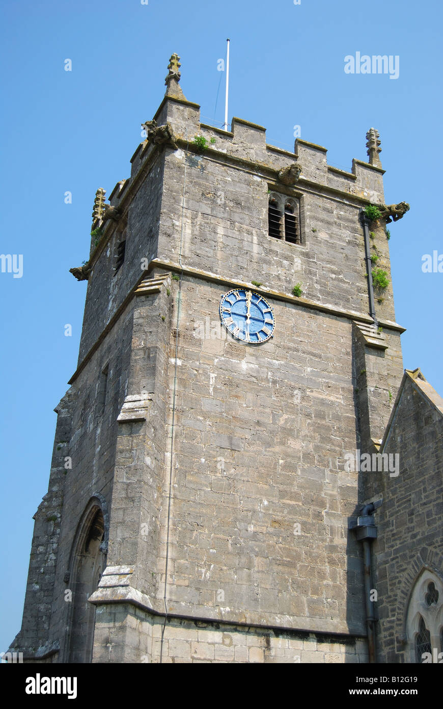 Church of St. Edward, Corfe Castle, Dorset, England, United Kingdom ...