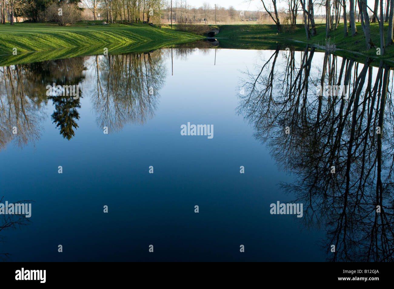 Reflection in the lake Stock Photo - Alamy