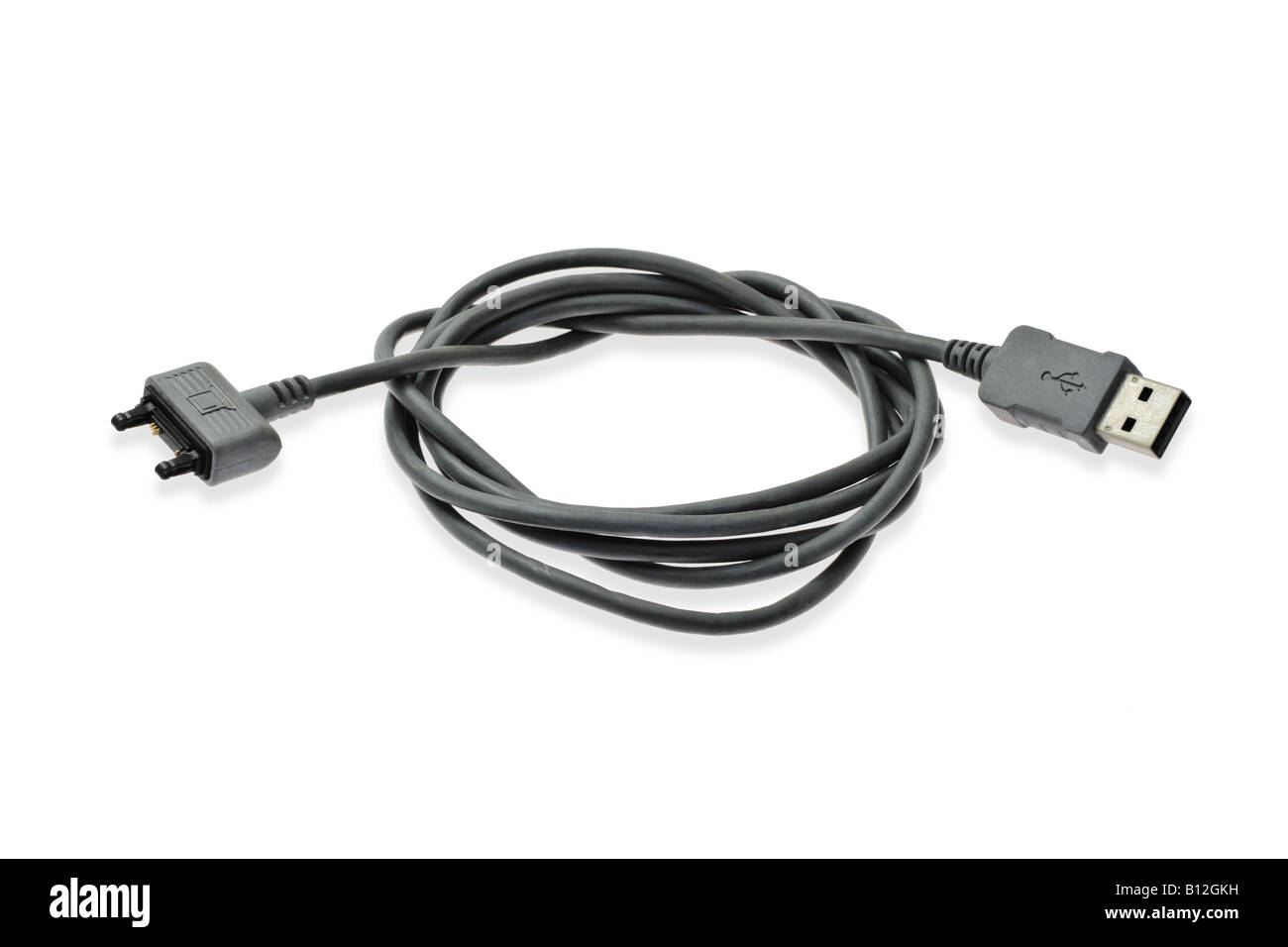 Usb cable black Cut Out Stock Images & Pictures - Alamy