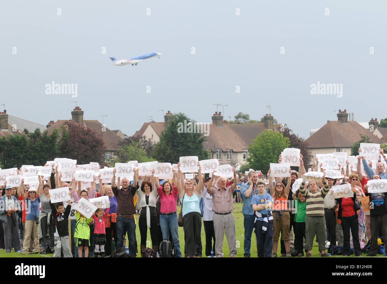 Sipson village next to Heathrow airport No Third Runway protest ...