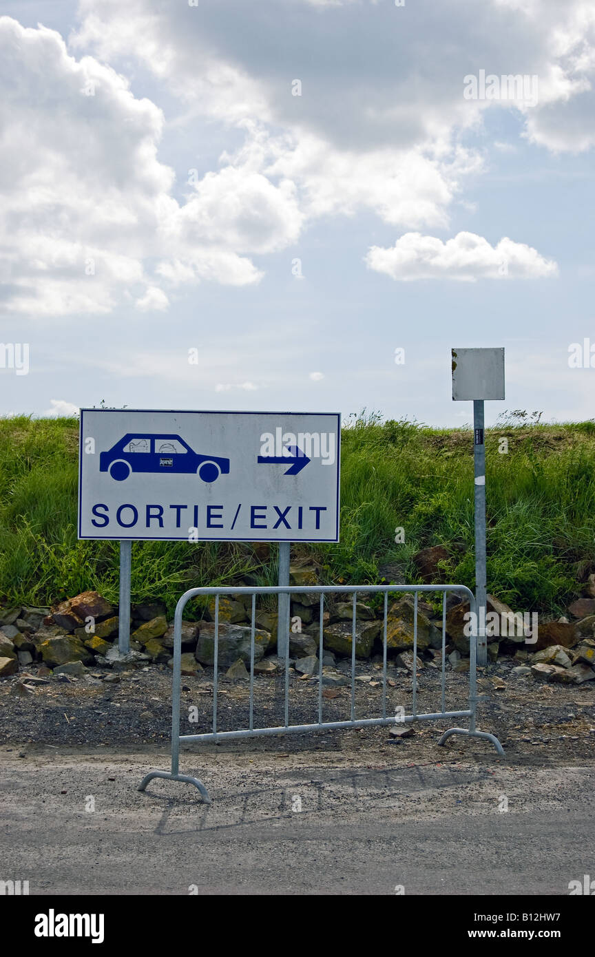 Sortie Exit sign Stock Photo - Alamy