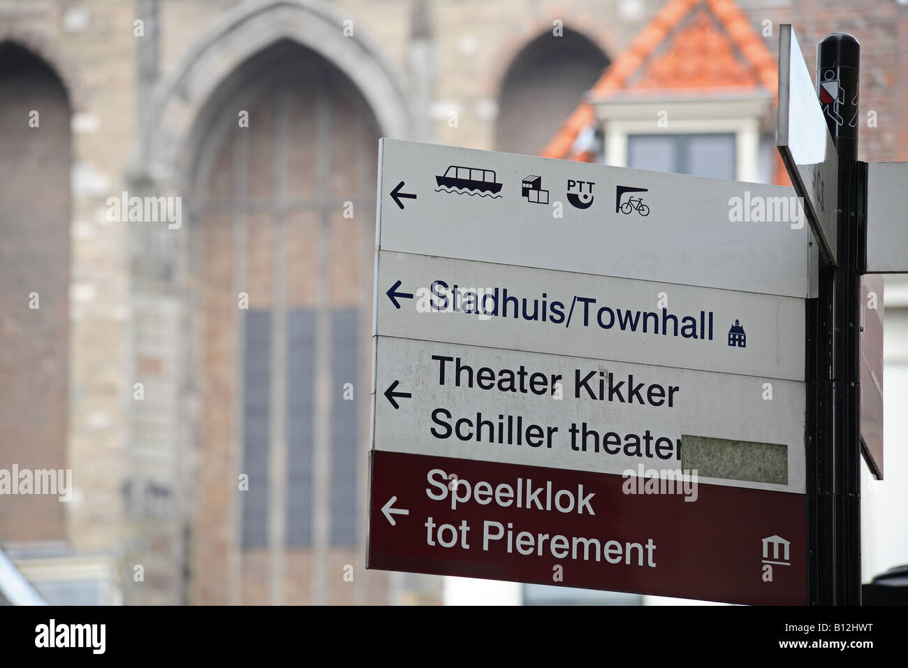 Utrecht street signs, Holland Stock Photo - Alamy