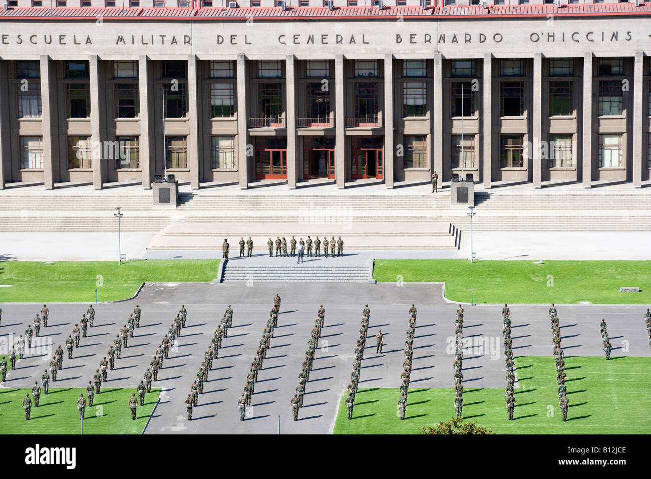 PARADE GROUND ESCUELA MILITAR SANTIAGO CHILE Stock Photo - Alamy