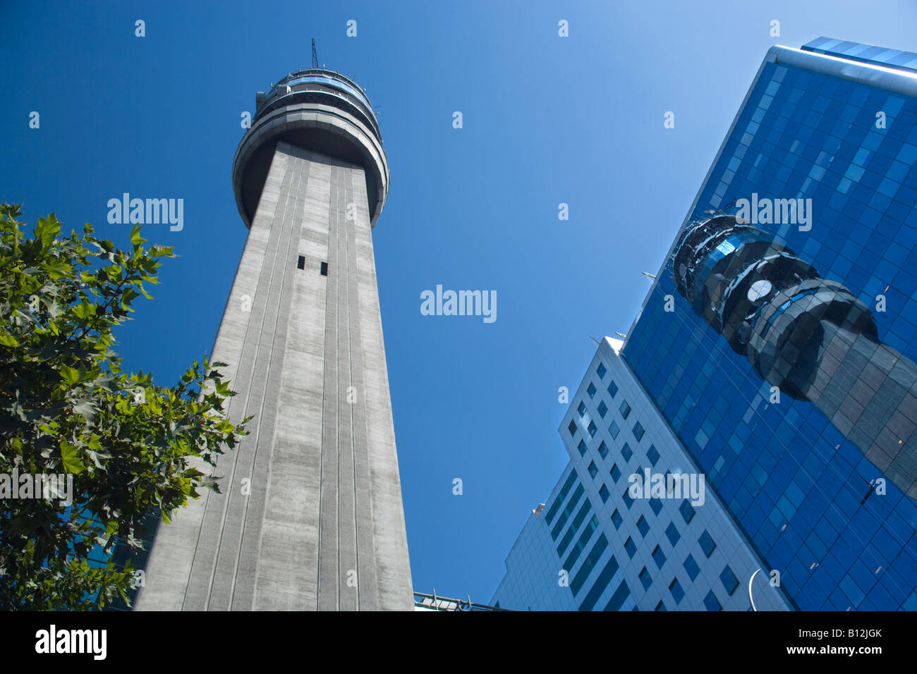 ENTEL TOWER DOWNTOWN SANTIAGO CHILE Stock Photo - Alamy