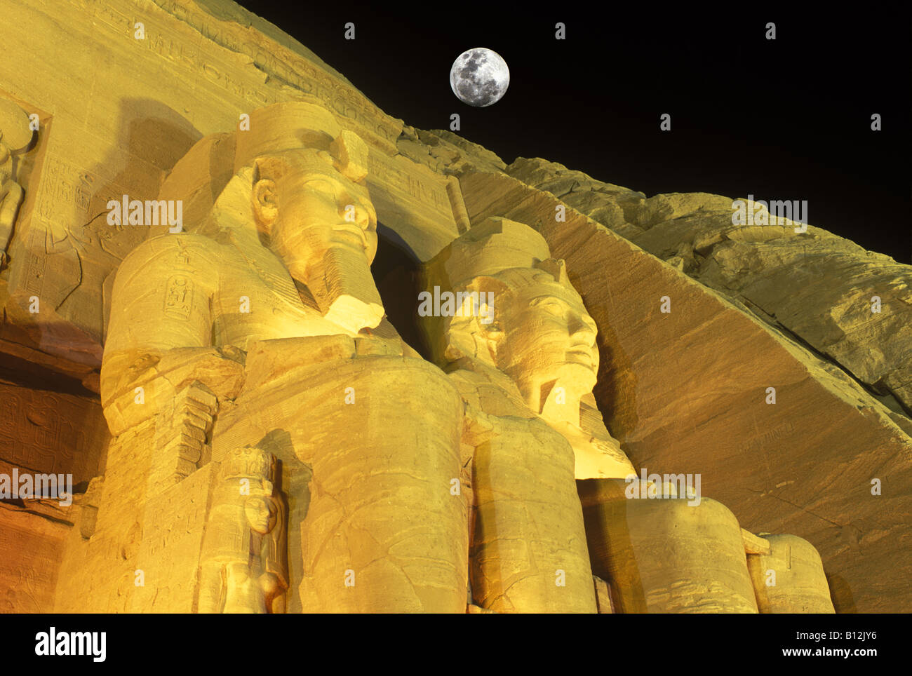 TEMPLE OF RAMSES II ABU SIMBEL EGYPT Stock Photo - Alamy