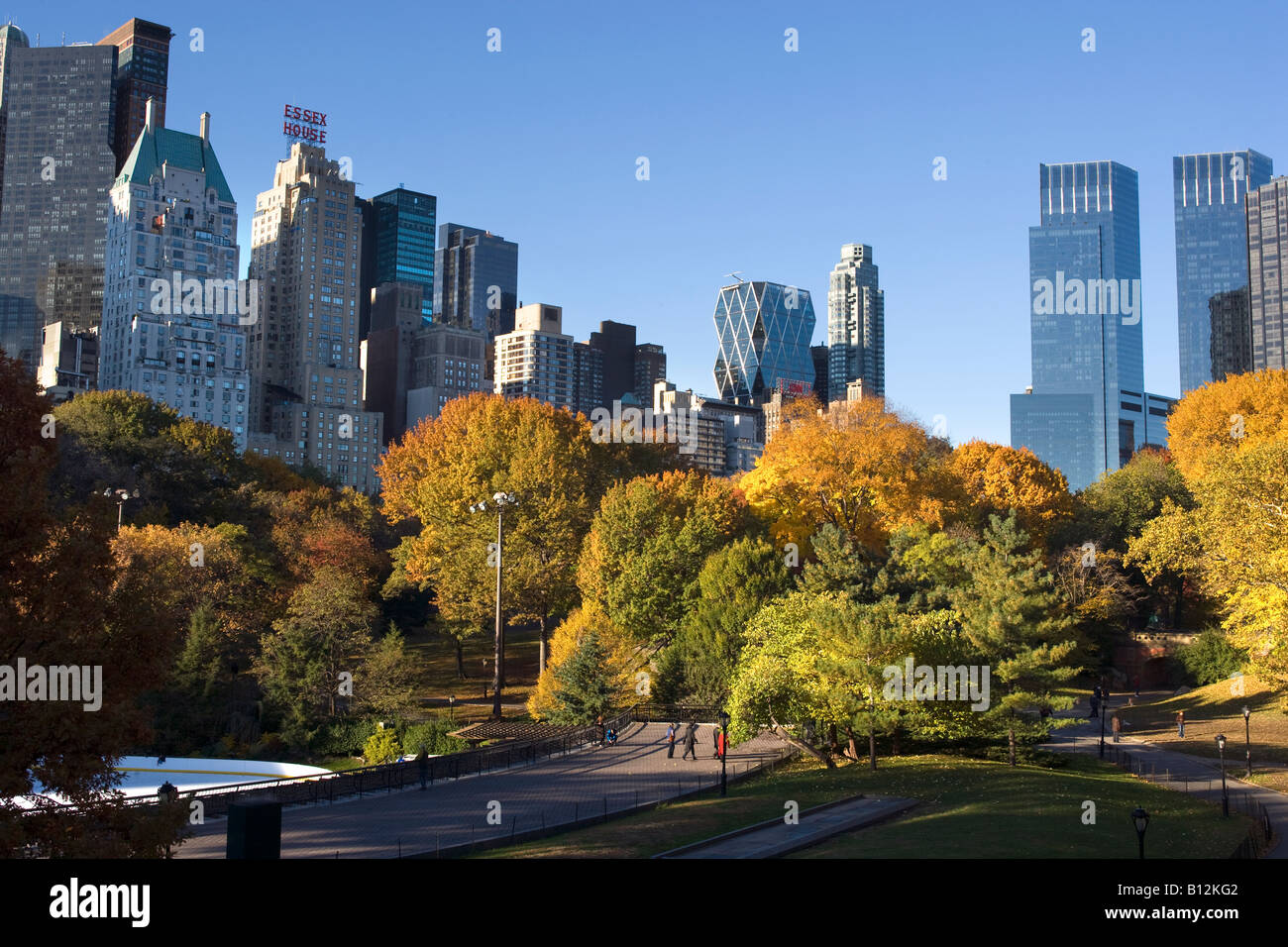 CENTRAL PARK SOUTH MANHATTAN NEW YORK USA Stock Photo - Alamy