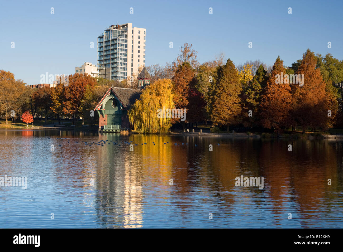 HARLEM MEER CENTRAL PARK NORTH MANHATTAN NEW YORK CITY USA Stock Photo ...
