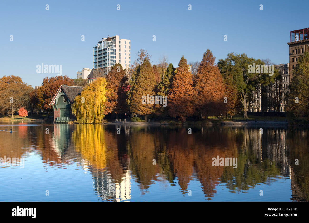 HARLEM MEER CENTRAL PARK NORTH MANHATTAN NEW YORK CITY USA Stock Photo ...
