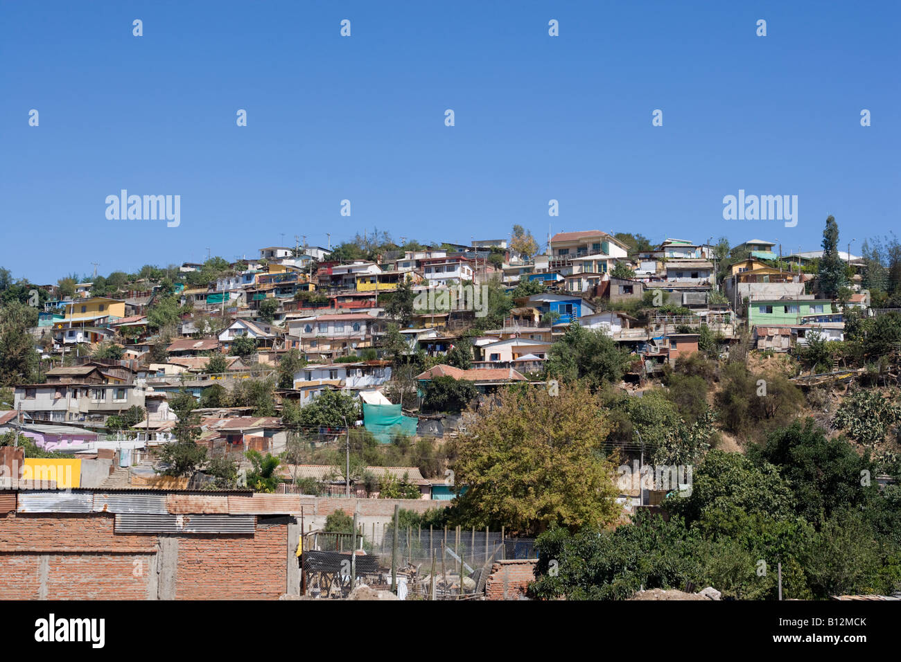 QUILLOTA HILL TOWN ROUTE 60 REGION V CHILE Stock Photo - Alamy