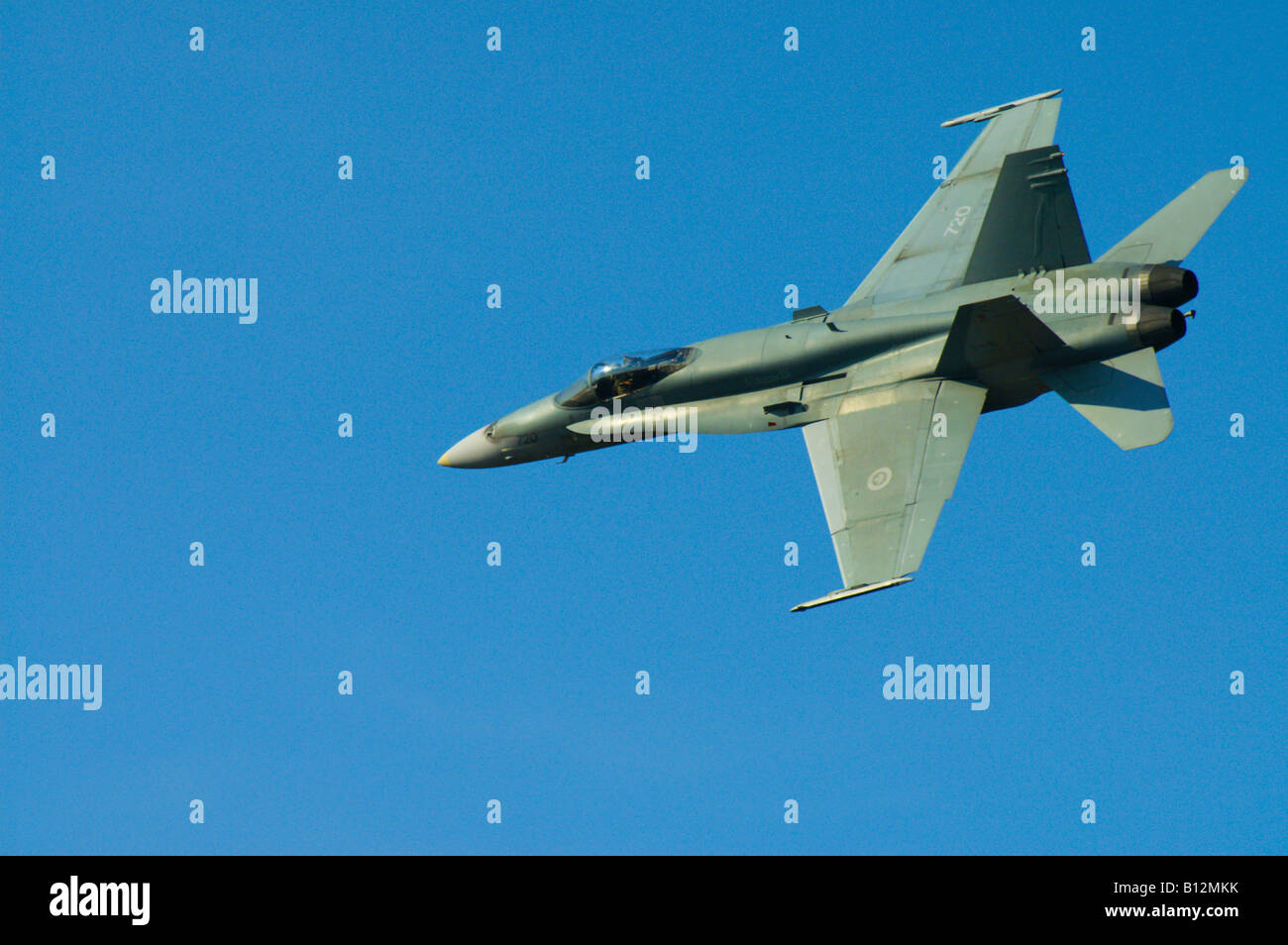 Canadian Air Force CF-18 Hornet in flight Stock Photo - Alamy