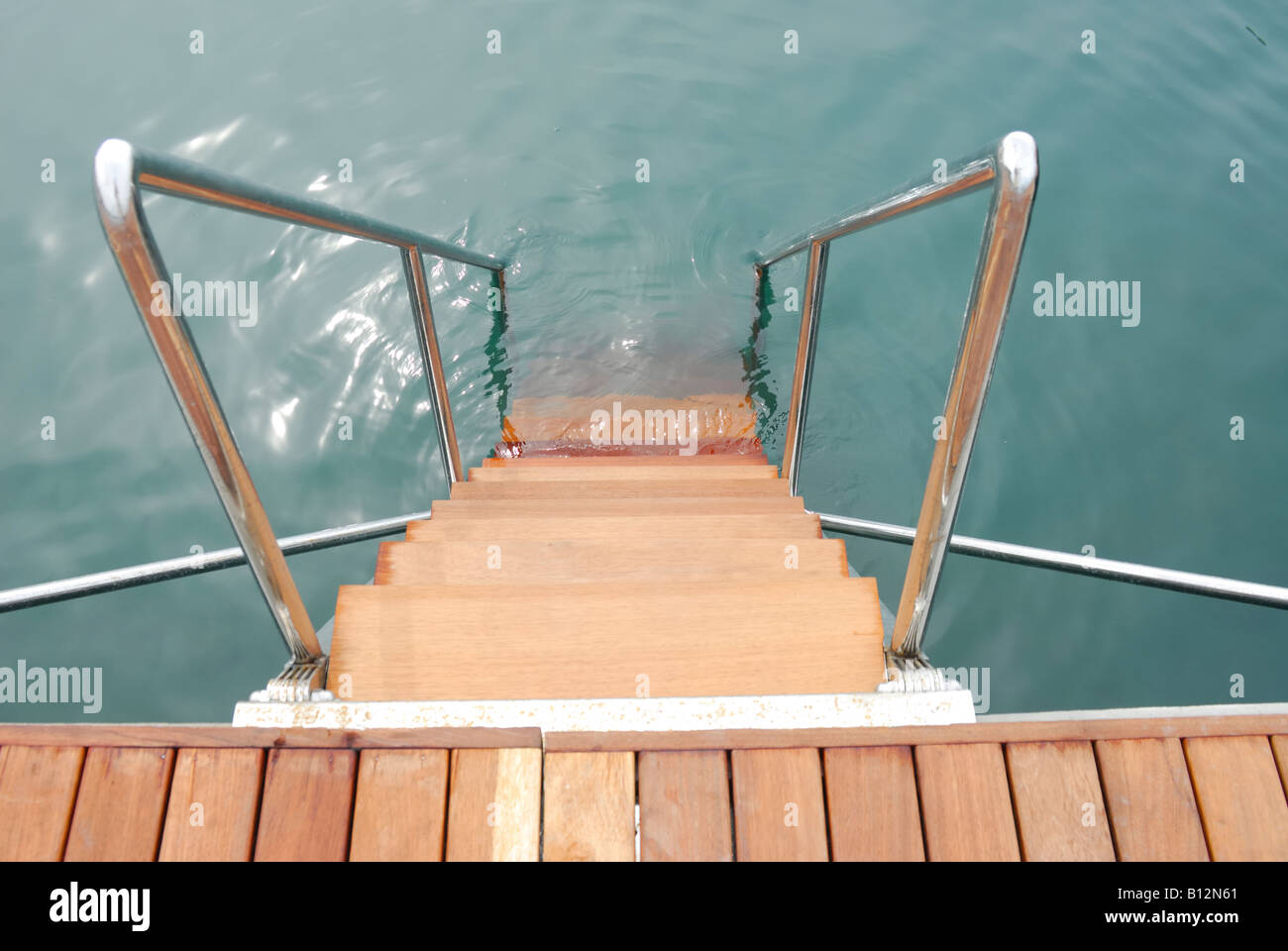 The steps in the water Stock Photo - Alamy