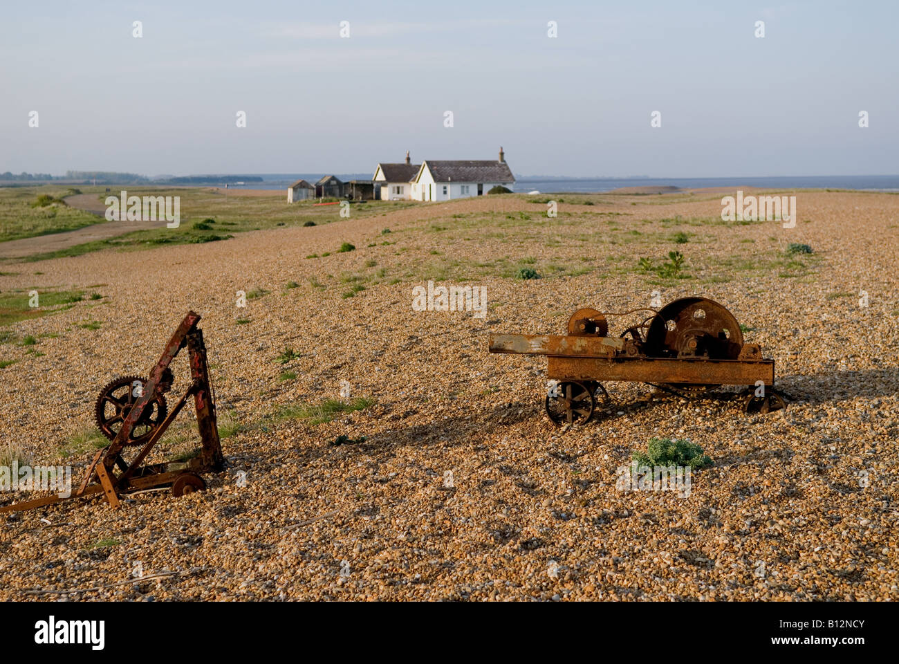 The isolated hamlet of Shingle Street, Suffolk, UK Stock Photo - Alamy