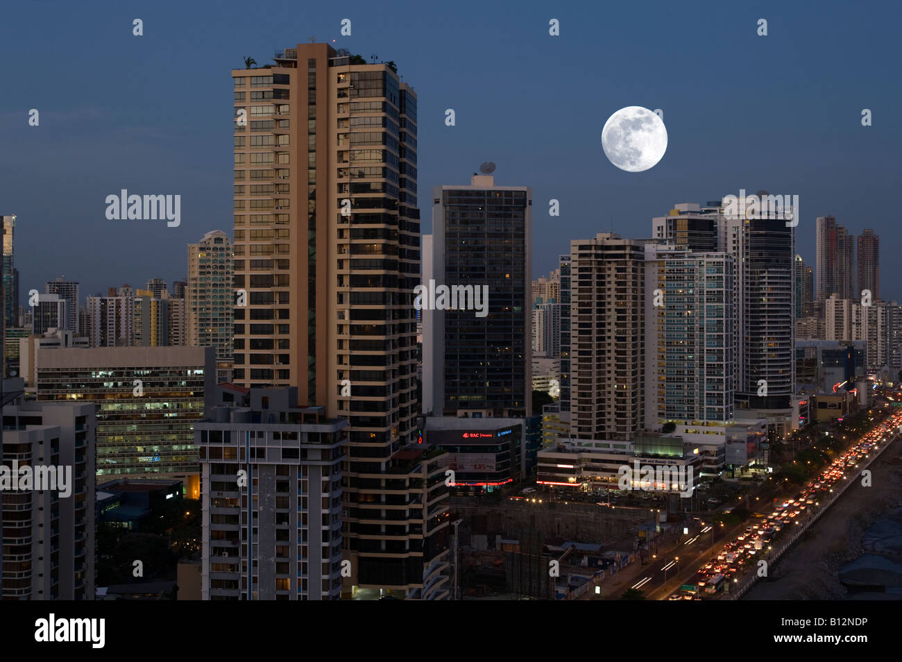 WATERFRONT SKYLINE AVENIDA BALBOA PANAMA CITY REPUBLIC OF PANAMA Stock ...