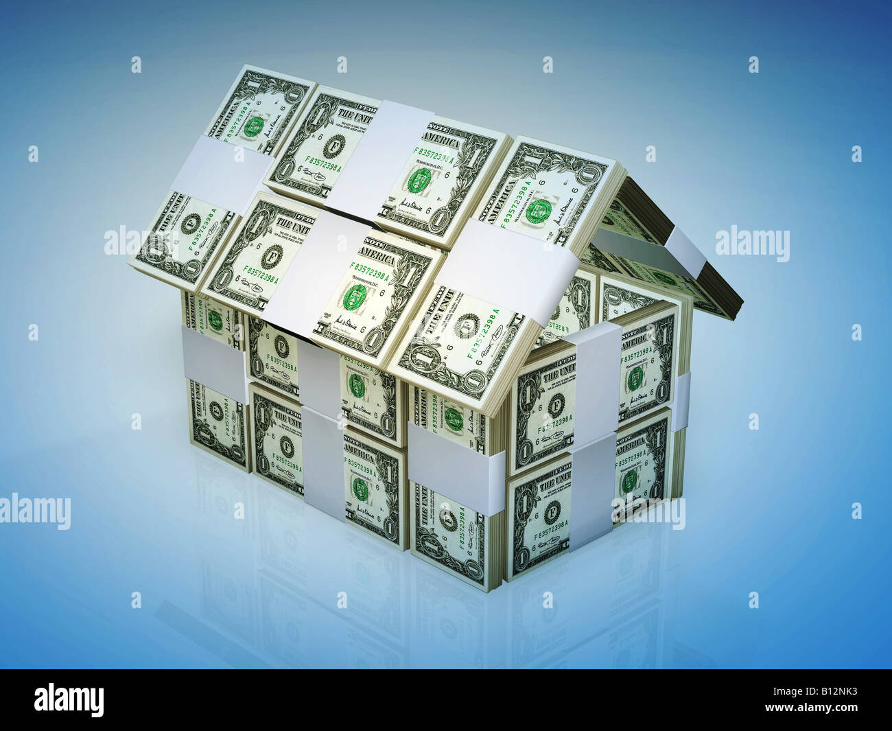 House made of money Stock Photo - Alamy