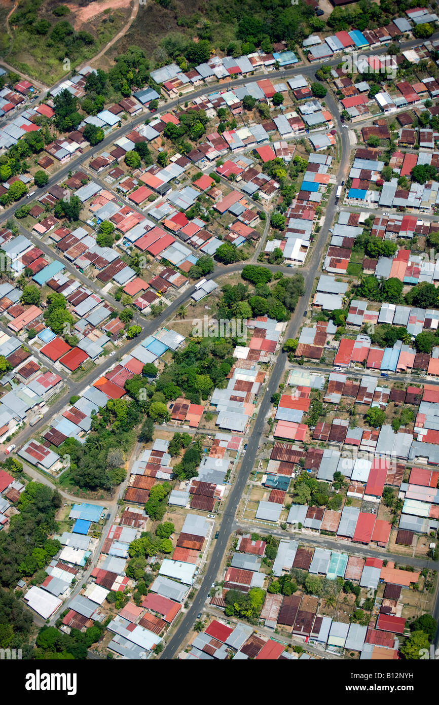 AERIAL SUBURBAN RESIDENTIAL HOMES PANAMA CITY REPUBLIC OF PANAMA Stock ...