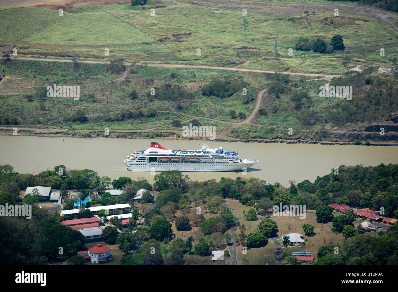 CRUISE SHIP CULEBRA GALLIARD CUT PANAMA CANAL REPUBLIC OF PANAMA Stock ...