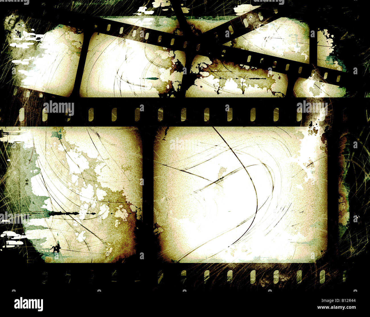 abstract composition of movie frames or film strip Stock Photo - Alamy