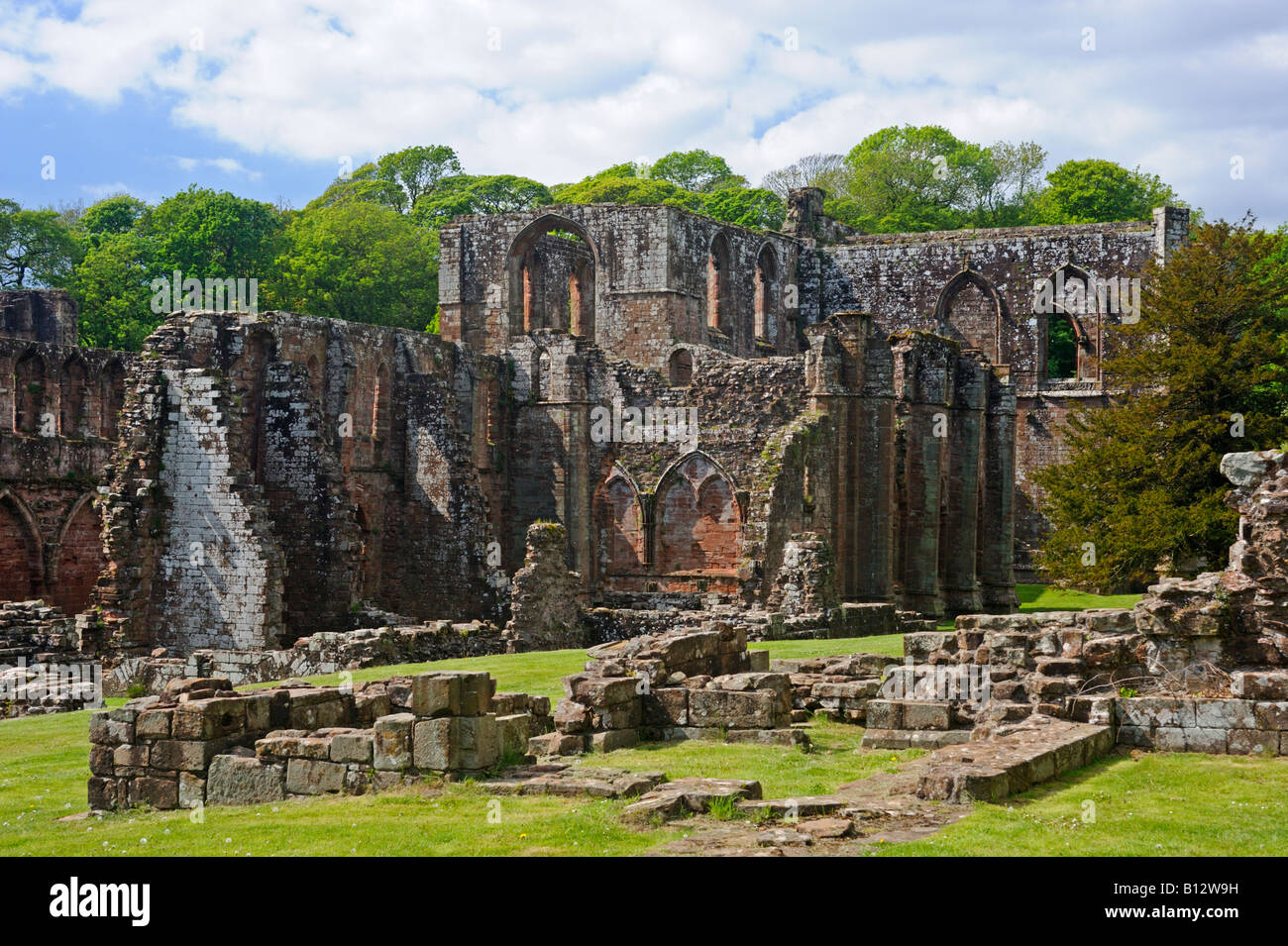View from the South East. Furness Abbey, Cumbria, England, United ...