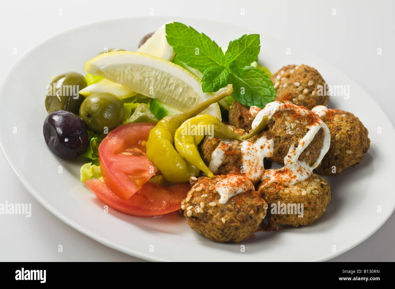 Falafel Middle East Food Stock Photo - Alamy