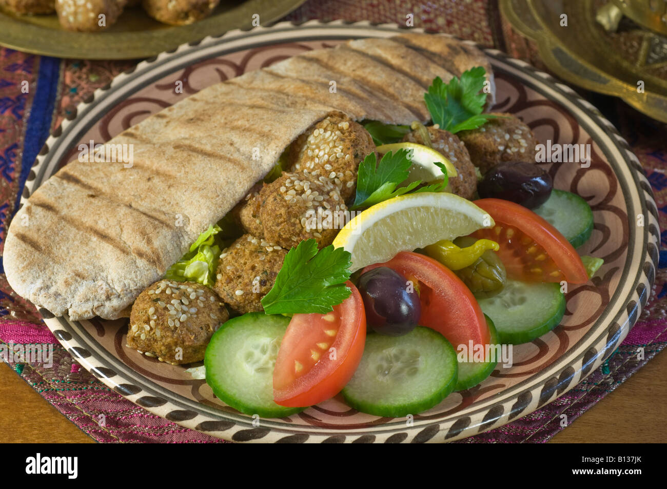 Falafel Middle East Food Stock Photo - Alamy